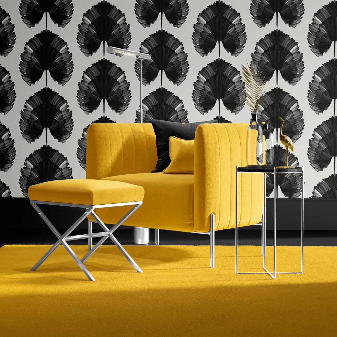 Empress Fan Wallpaper - Liberty James Studio – Lime Lace