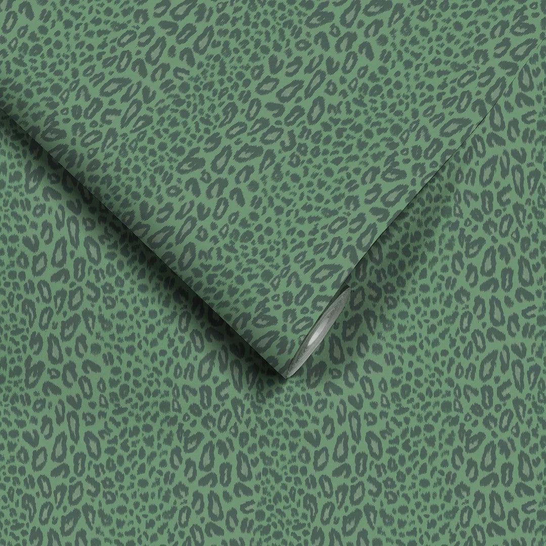 Tabby Kat Stripe Wallpaper - Moss – Lime Lace