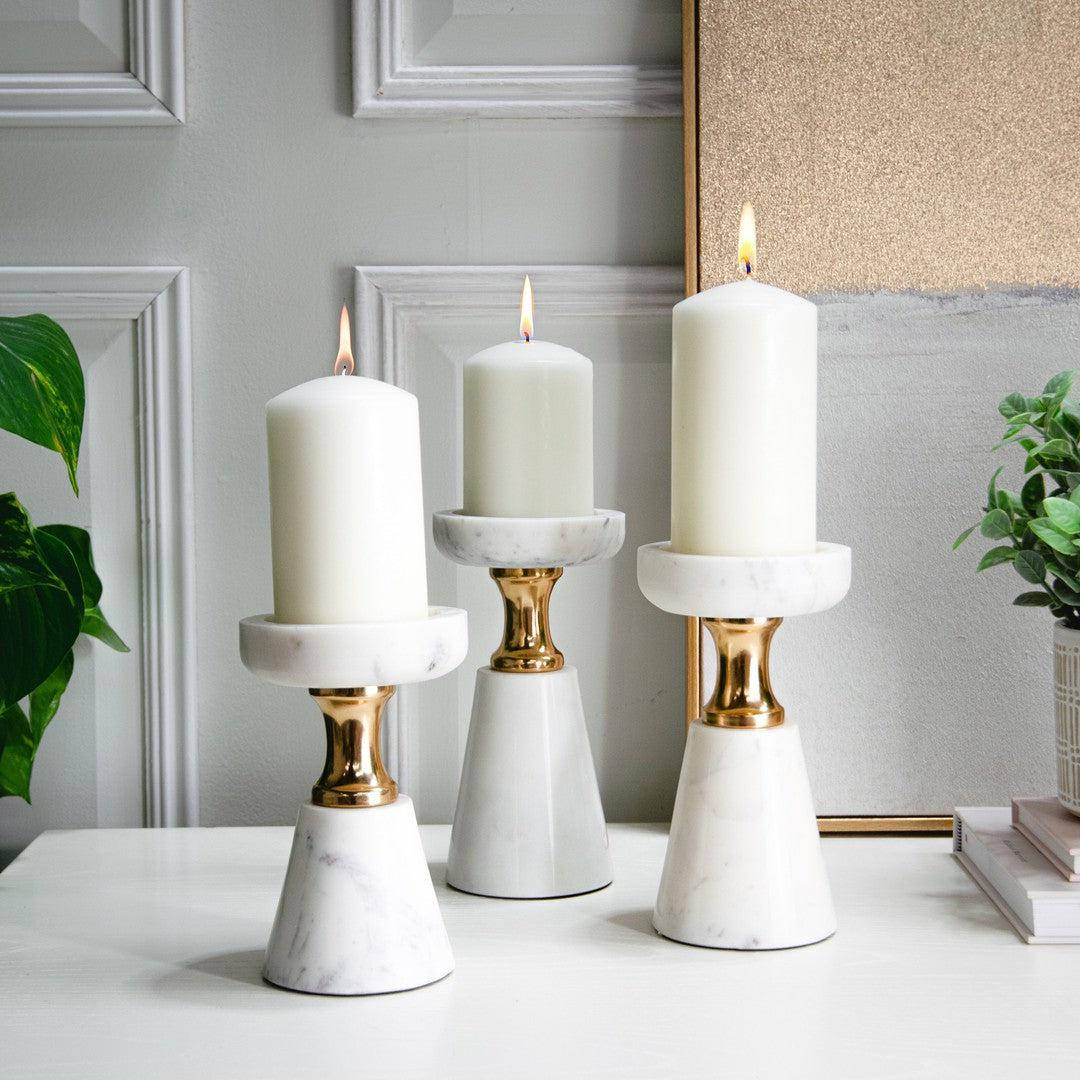 Zoe Set of 3 Candle Holders - RV Astley – Lime Lace