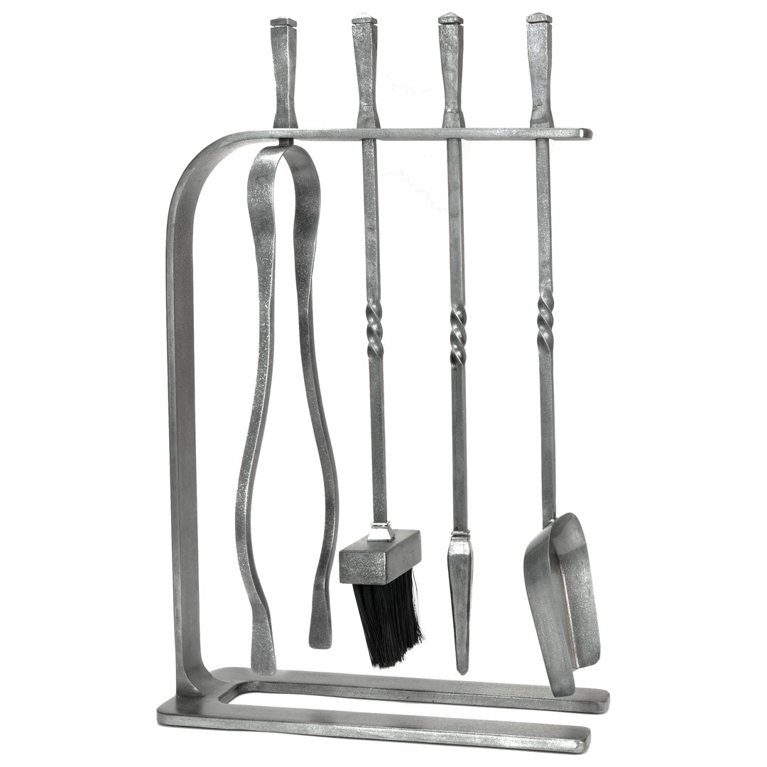 Arc Hanging Fireplace Tool Set - Pewter – Lime Lace