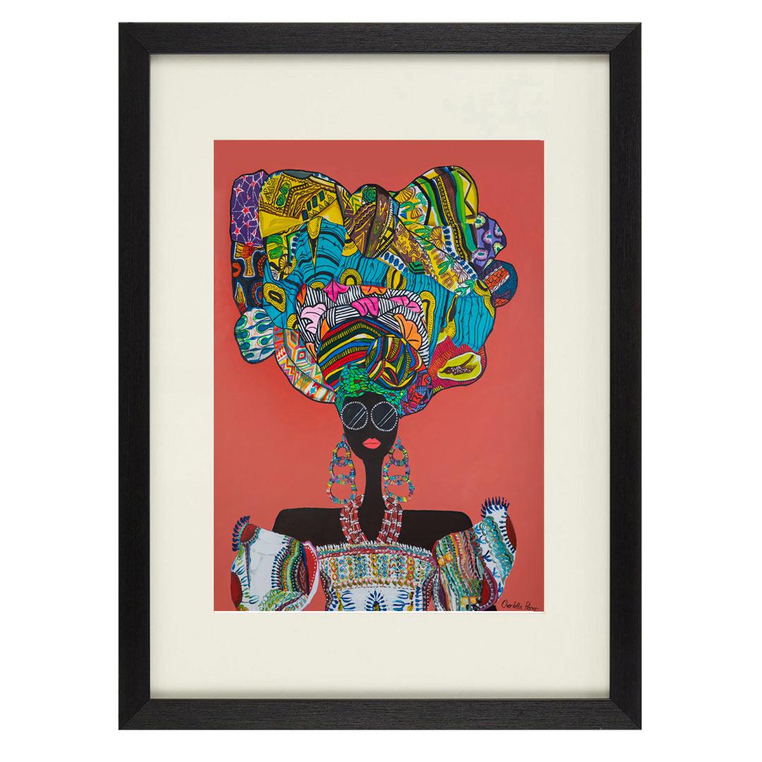 Aso Oke For Coya Limited Edition Print – Charlotte Posner – Lime Lace