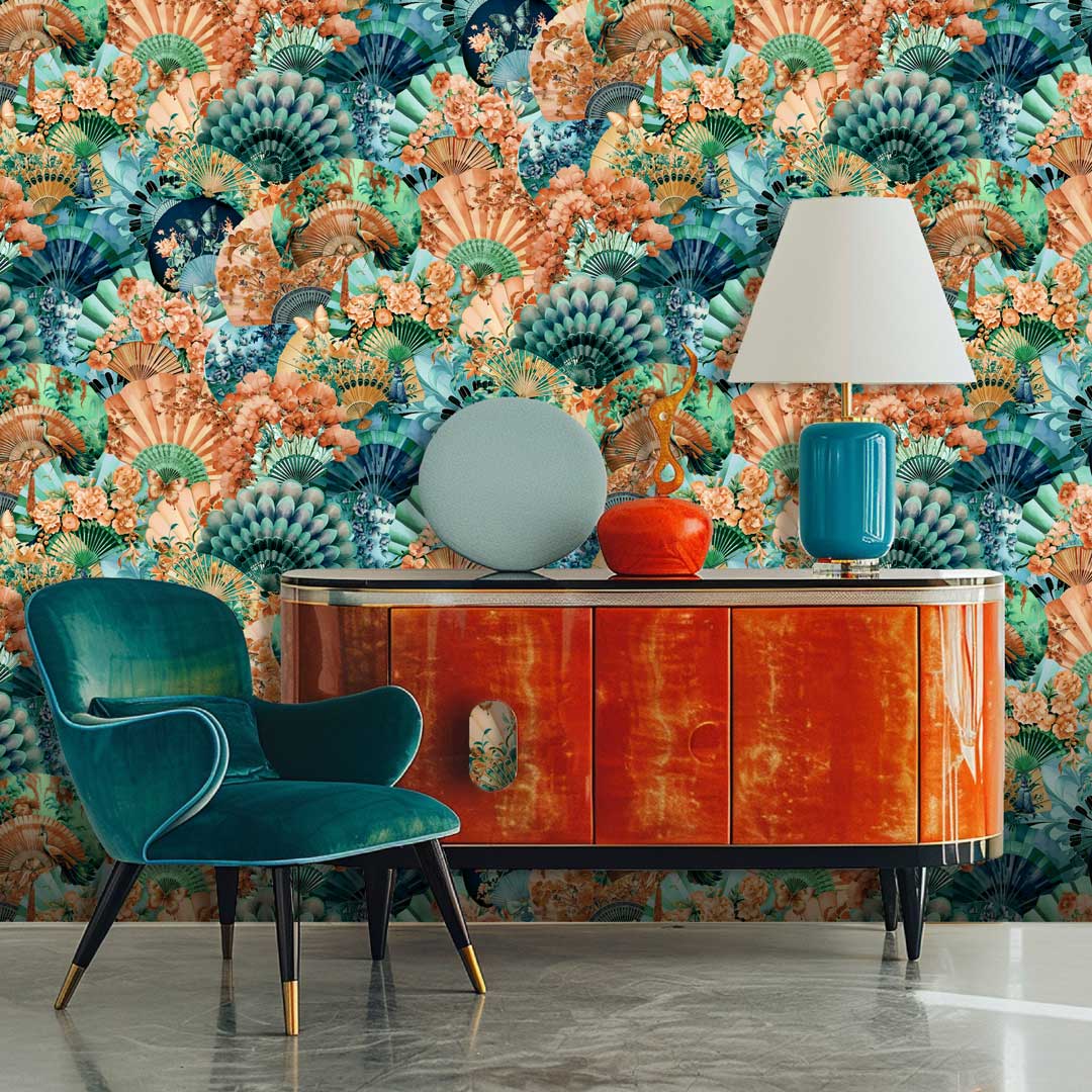 Blossom Fandango Wallpaper – Lime Lace