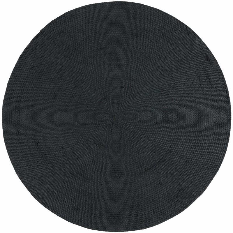 Circular Woven Outdoor Rug - Charcoal – Lime Lace