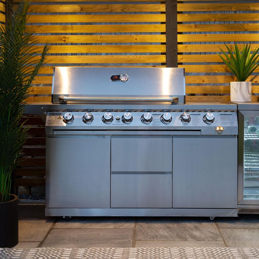 Cirencester 6 Burner Gas Grill & BBQ - Whistler Grills – Lime Lace
