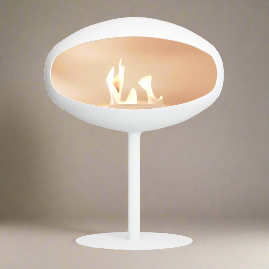 Cocoon Pedestal Bioethanol Fire - Elegant & Stylish – Lime Lace