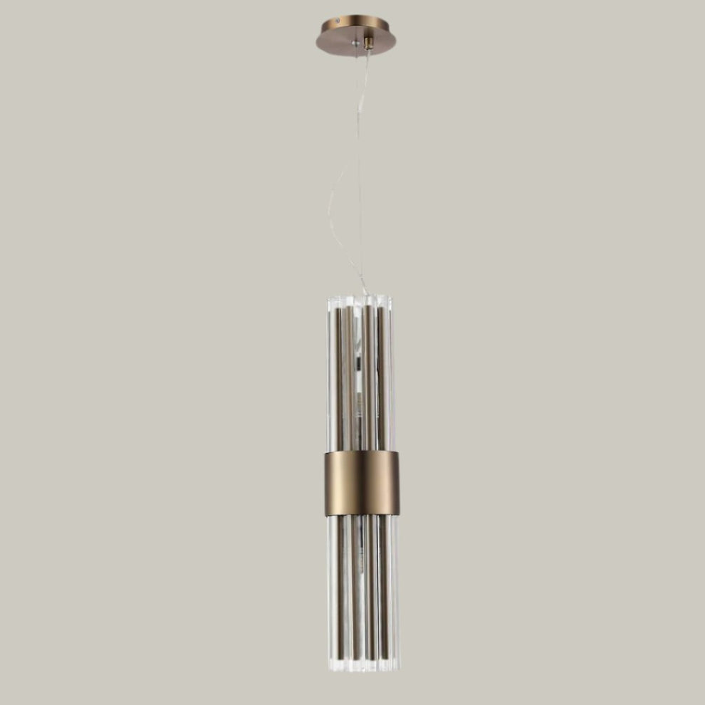 Colmar Bronze Pendant – Lime Lace