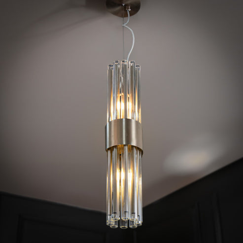 Colmar Bronze Pendant – Lime Lace
