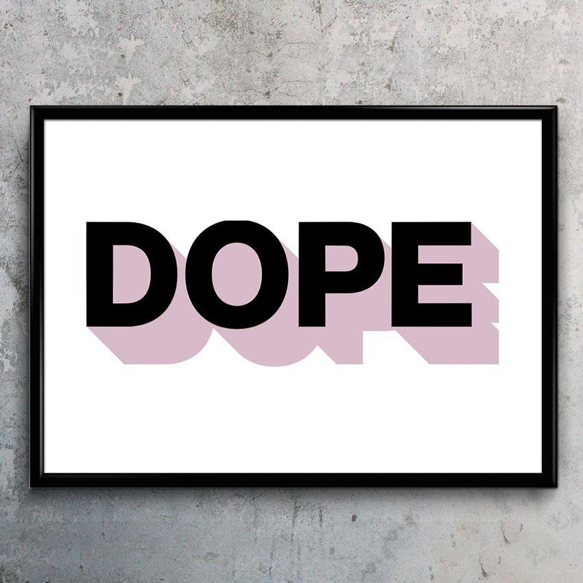 DOPE Poster Print – Lime Lace