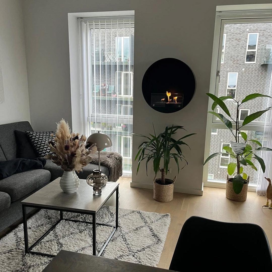 Delaware Wall Mounted Bioethanol Fire – Lime Lace