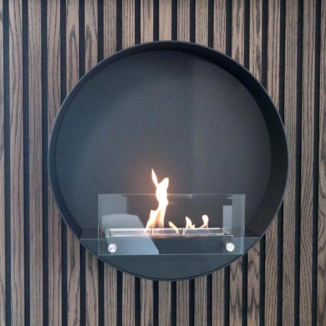 Delaware Wall Mounted Bioethanol Fire – Lime Lace
