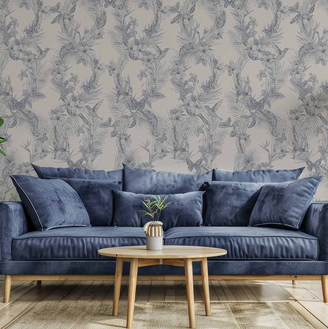 Eden Wallpaper - Victoria Sanders – Lime Lace