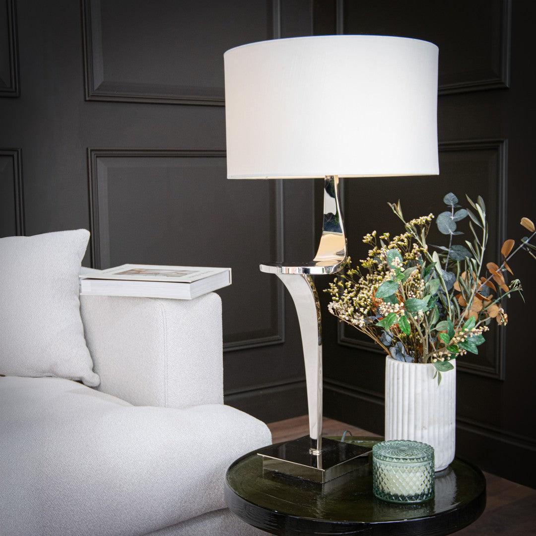 Enzo Table Lamp - Nickel – Lime Lace