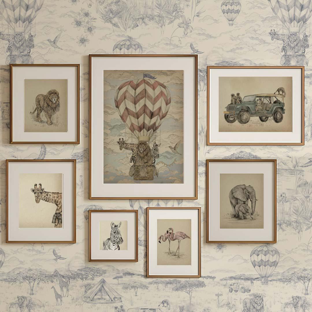 Esther and Niko the Elephants - Fine Art Print - Victoria Sanders ...