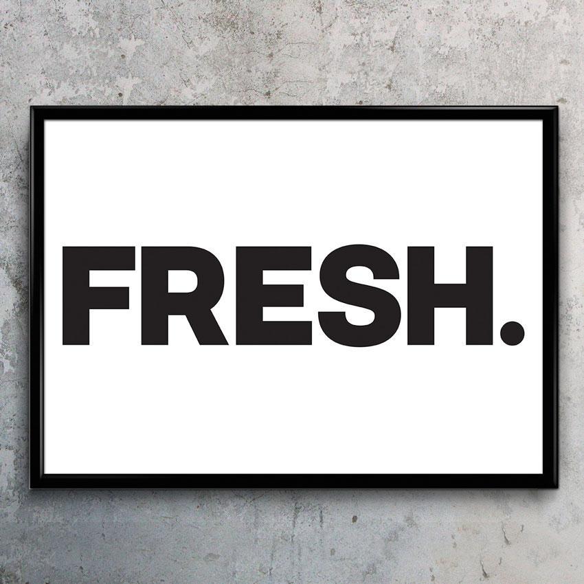 FRESH Poster Print - White – Lime Lace