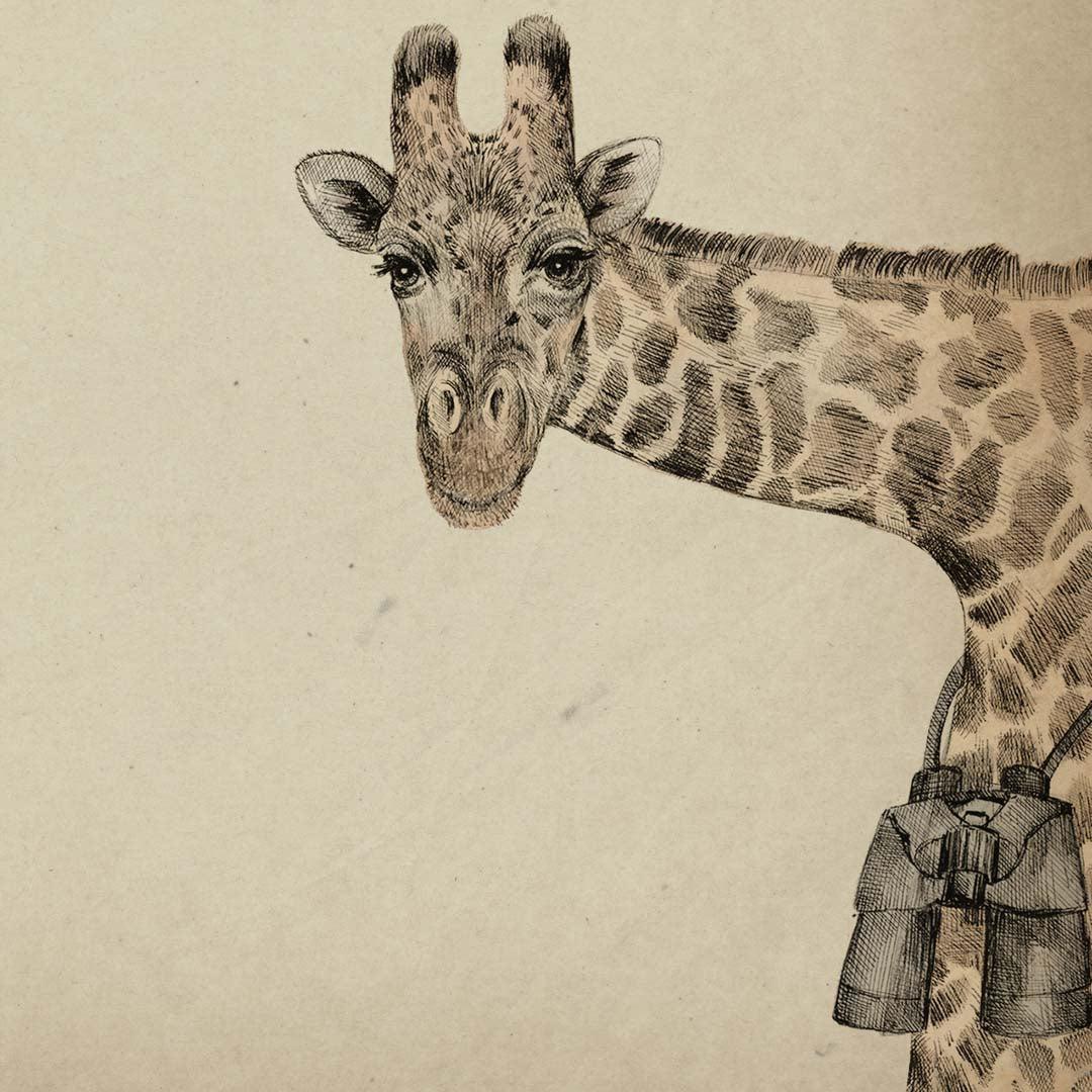 Gerty the Giraffe - Fine Art Print - Victoria Sanders – Lime Lace