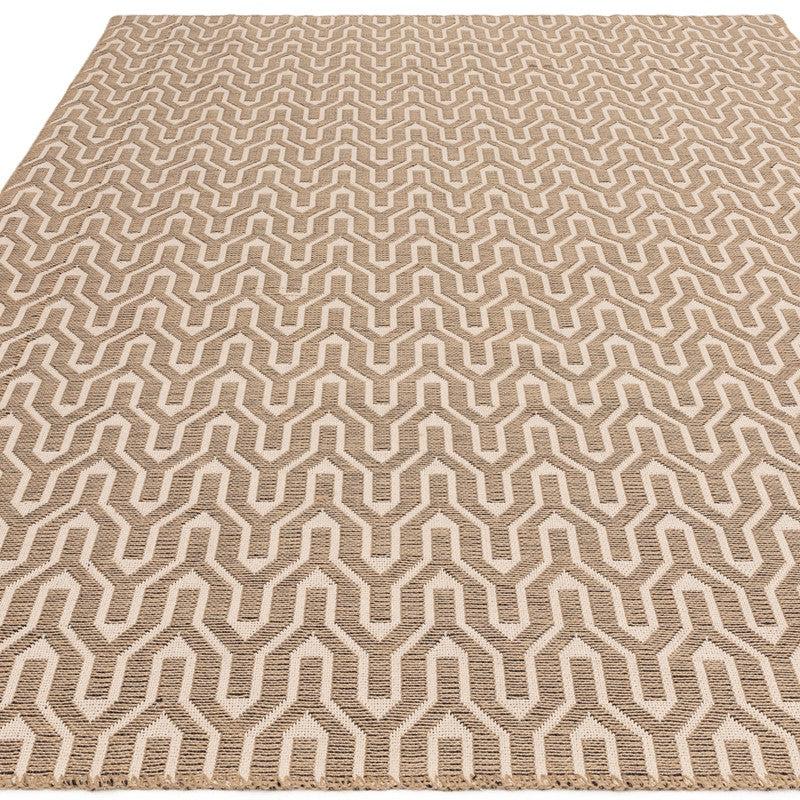 Global Lattice Cream Jute Rug – Lime Lace