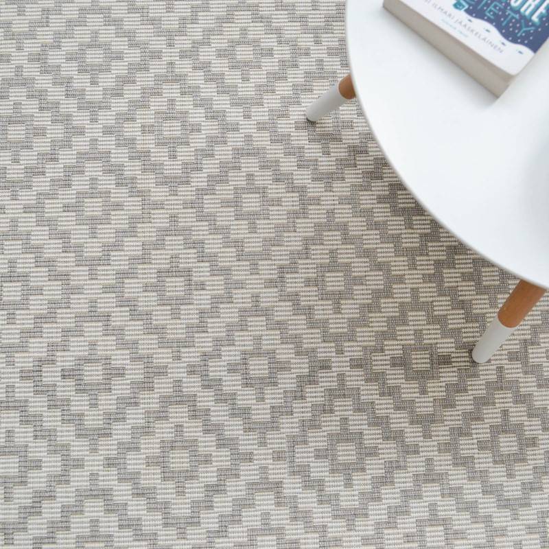 Grey Diamond Outdoor Rug – Lime Lace