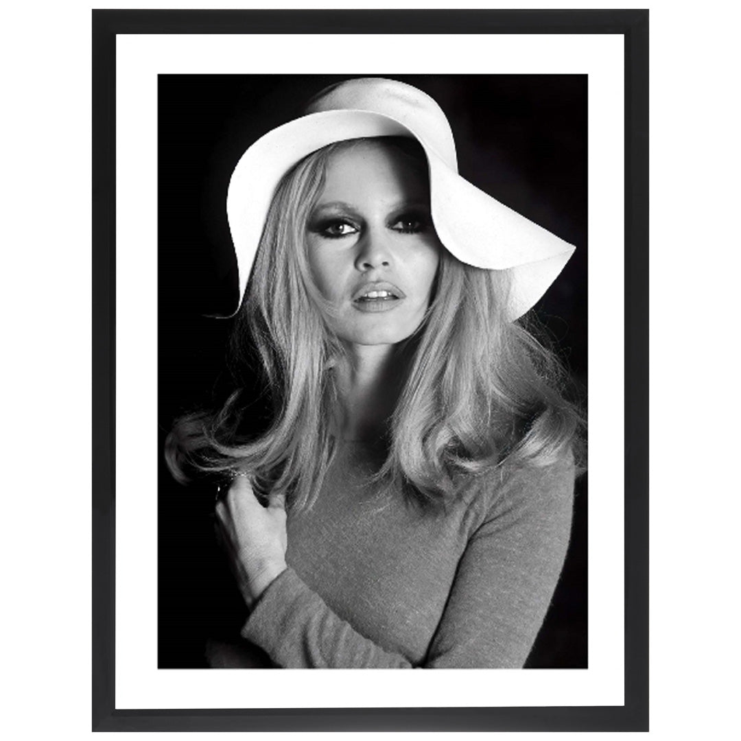 Iconic Brigitte Bardot Framed Wall Art – Lime Lace
