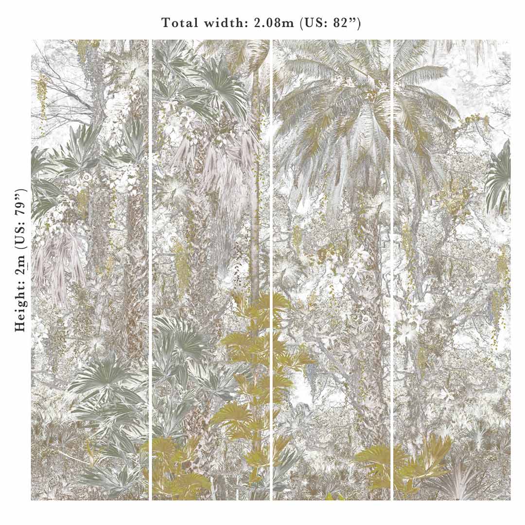 Jungle Mural Wallpaper - Ivory - Good & Craft – Lime Lace