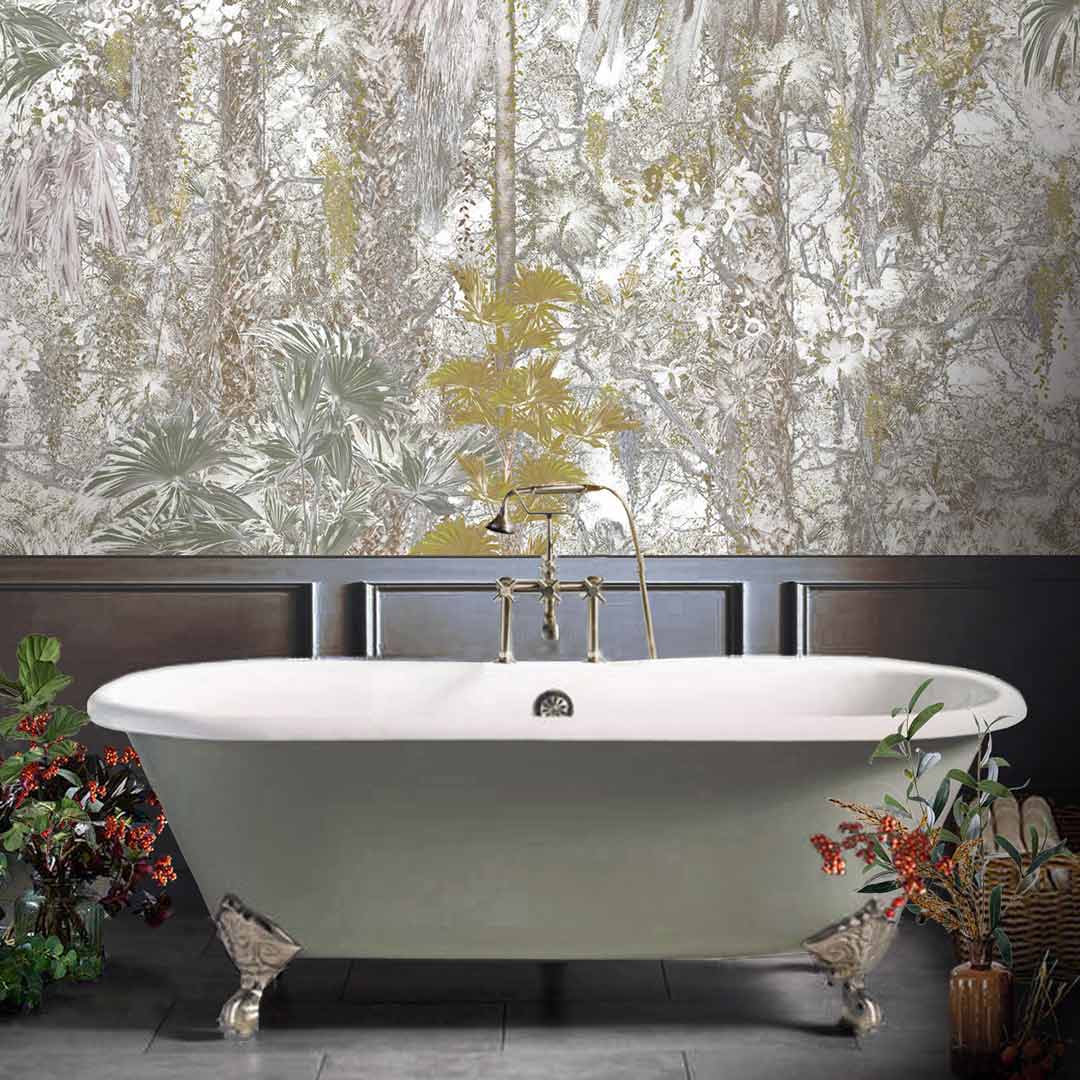 Jungle Mural Wallpaper - Ivory - Good & Craft – Lime Lace