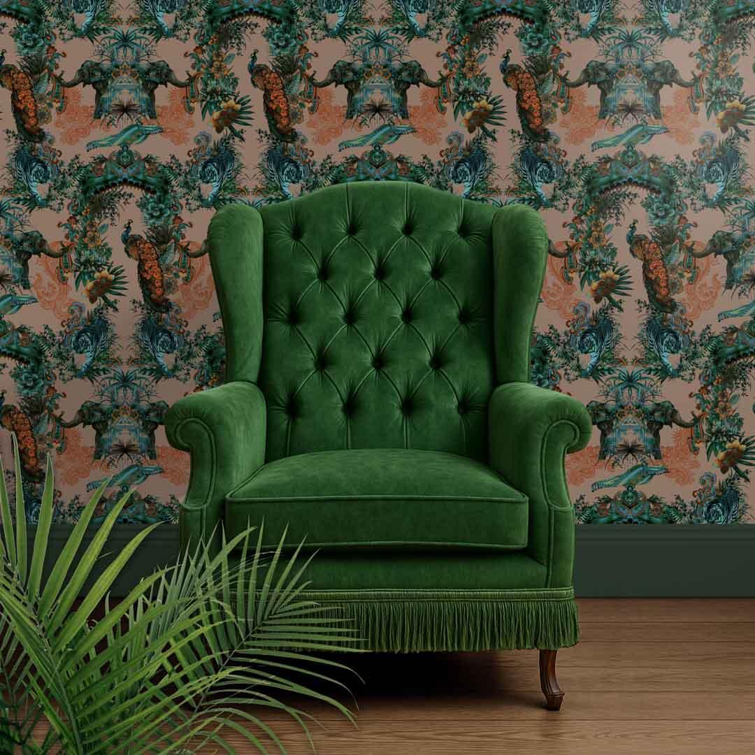 Magic of India Wallpaper - Becca Who – Lime Lace