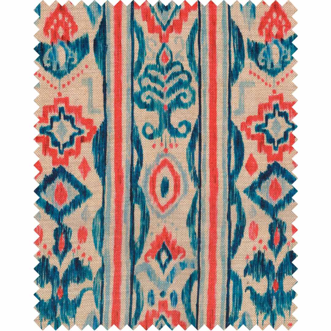 Mediterraneo Ikat 100% Linen Fabric - MINDTHEGAP – Lime Lace