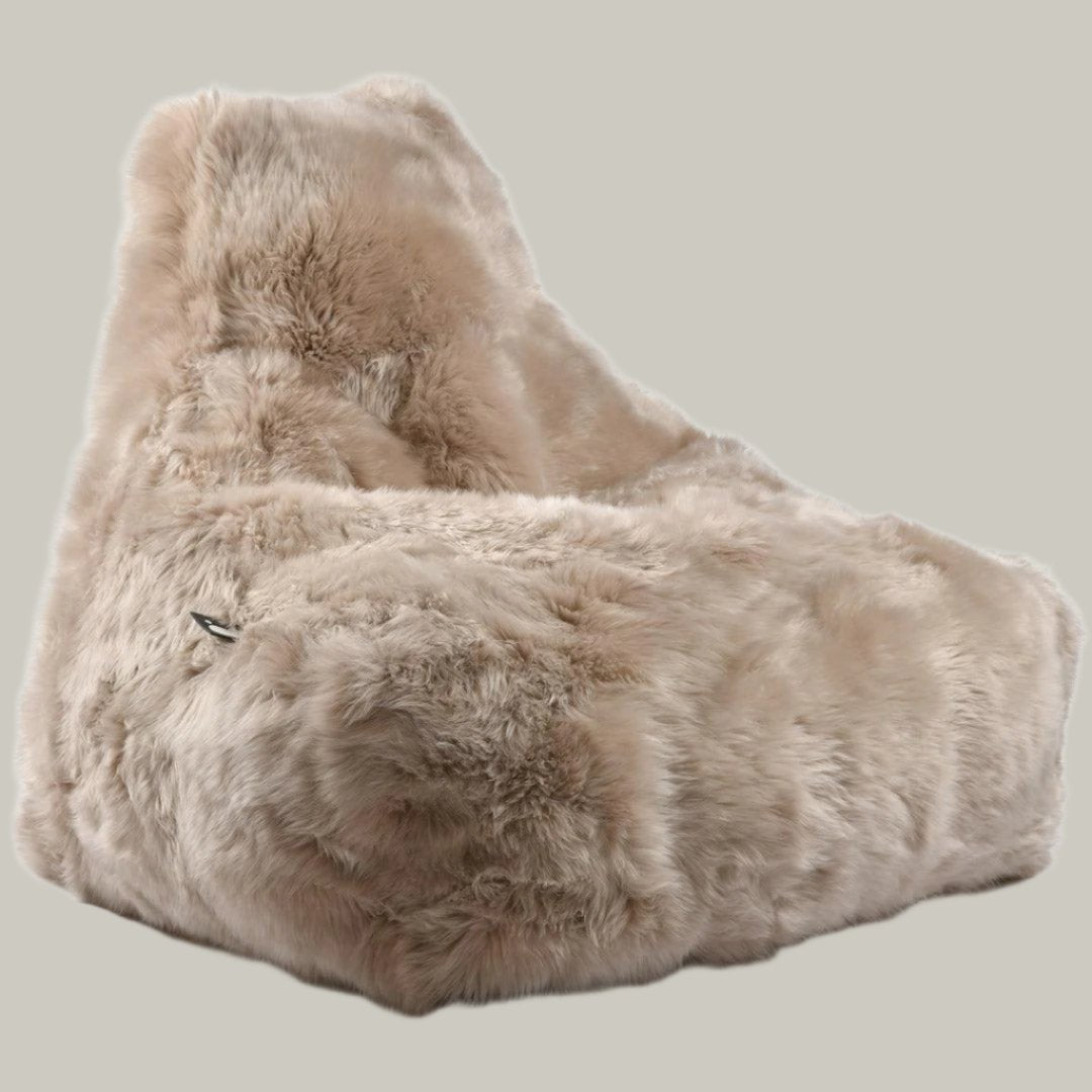 Mighty B Bag - Sheepskin Bean Bag Chair – Lime Lace