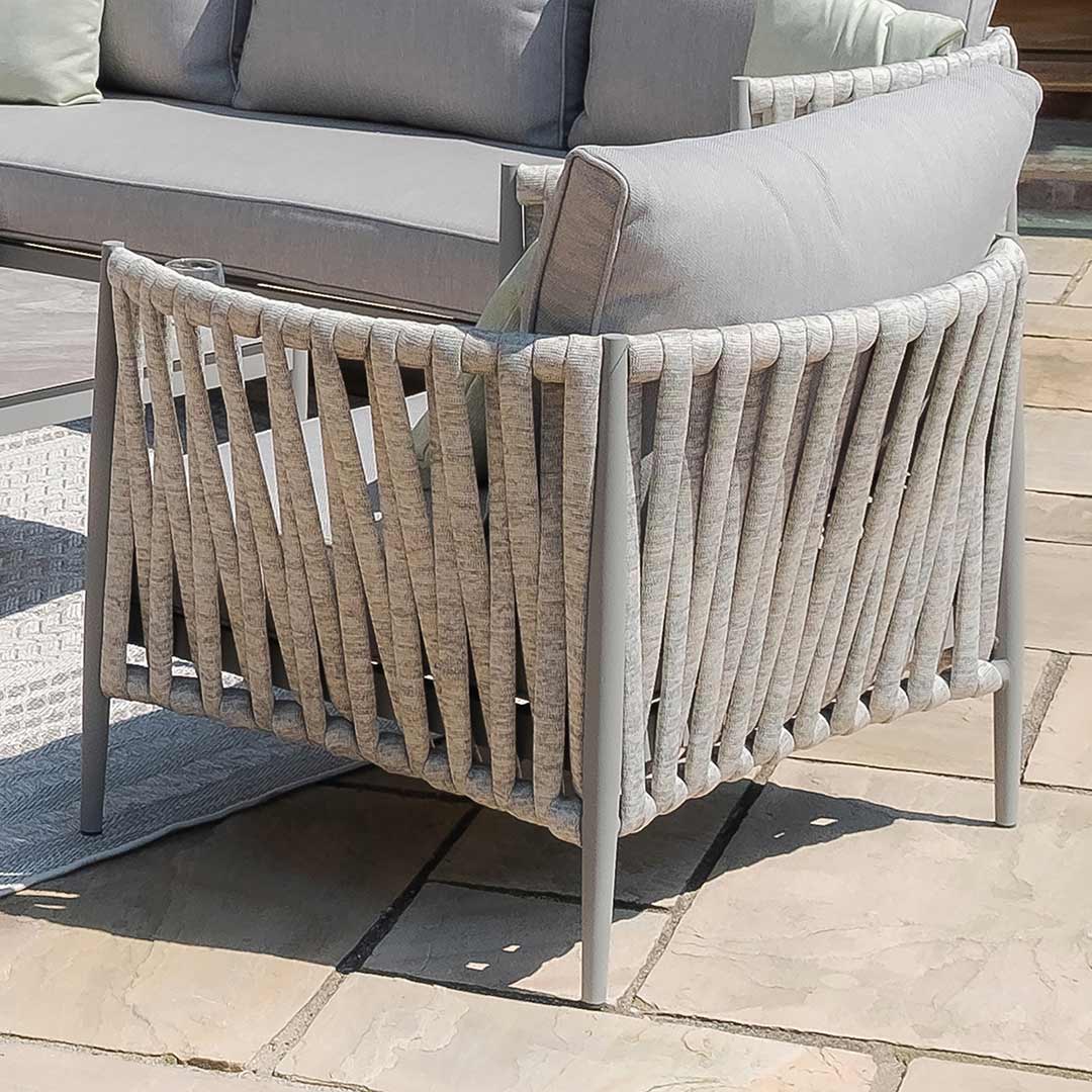 Milan Rope Weave Lounge Set – Lime Lace