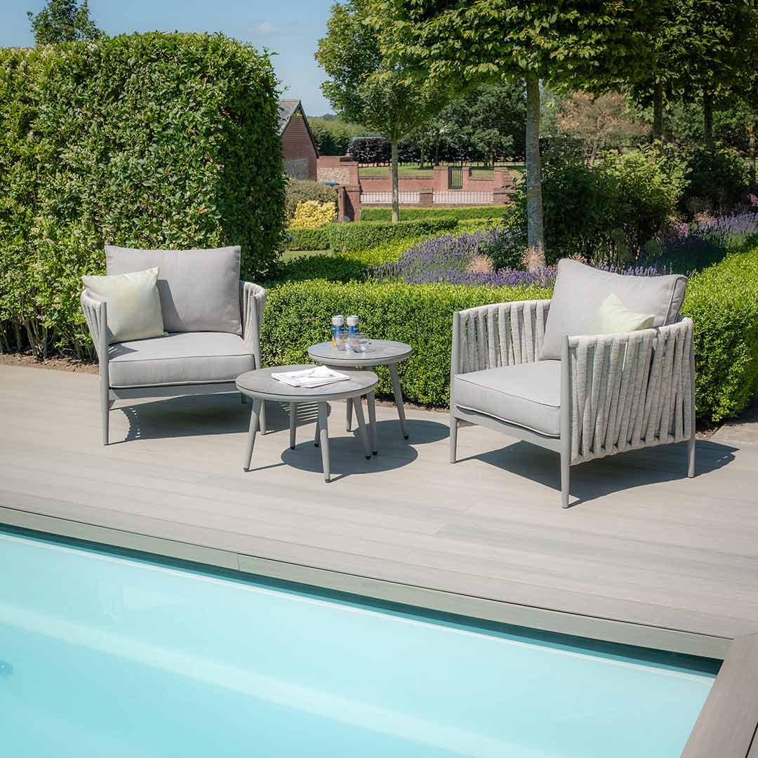 Milan Rope Weave Lounge Set – Lime Lace