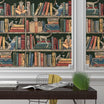 Monkey Library Wallpaper - Traditional Green - Brand McKenzie – Lime Lace
