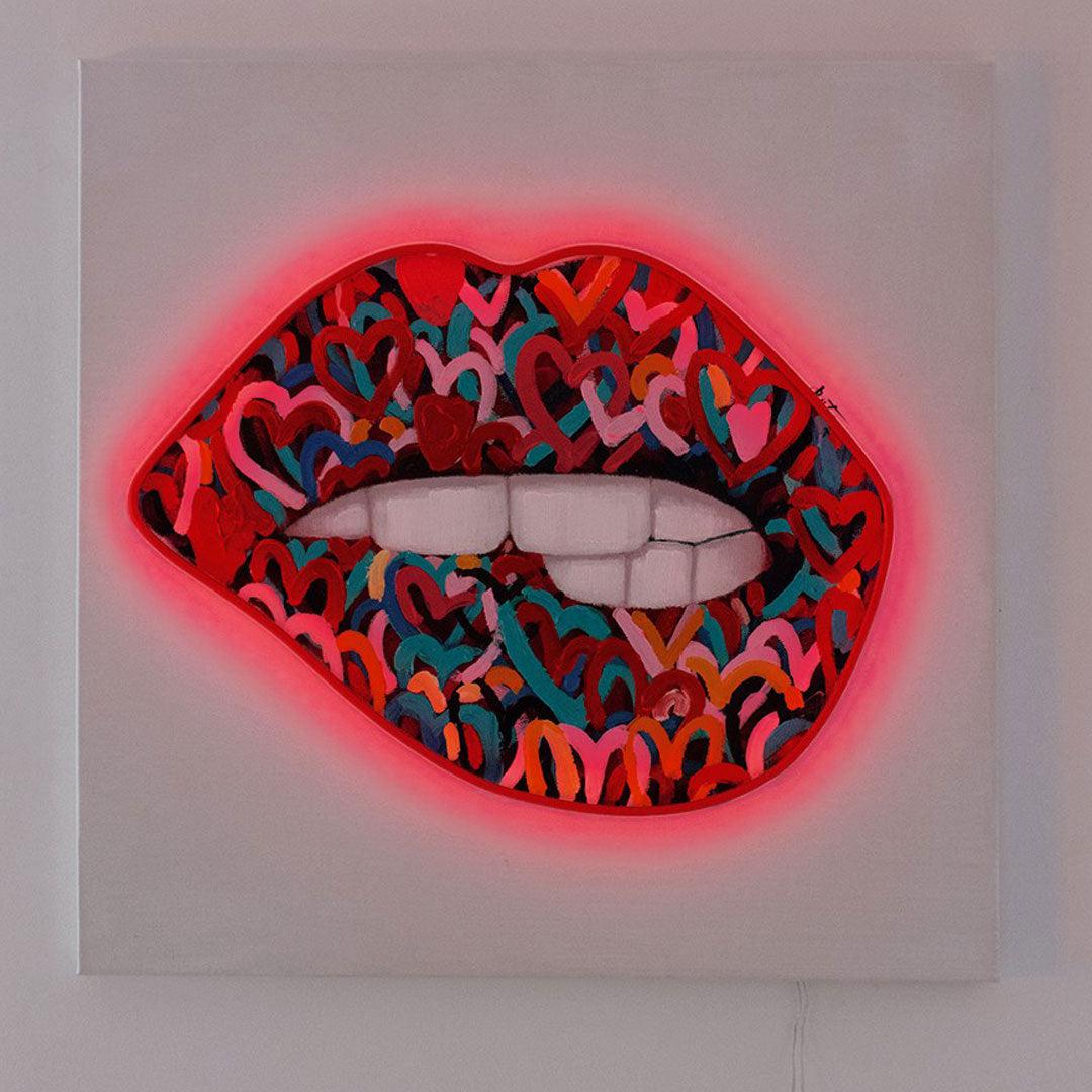 Mouth - LED Neon Artwork – Lime Lace