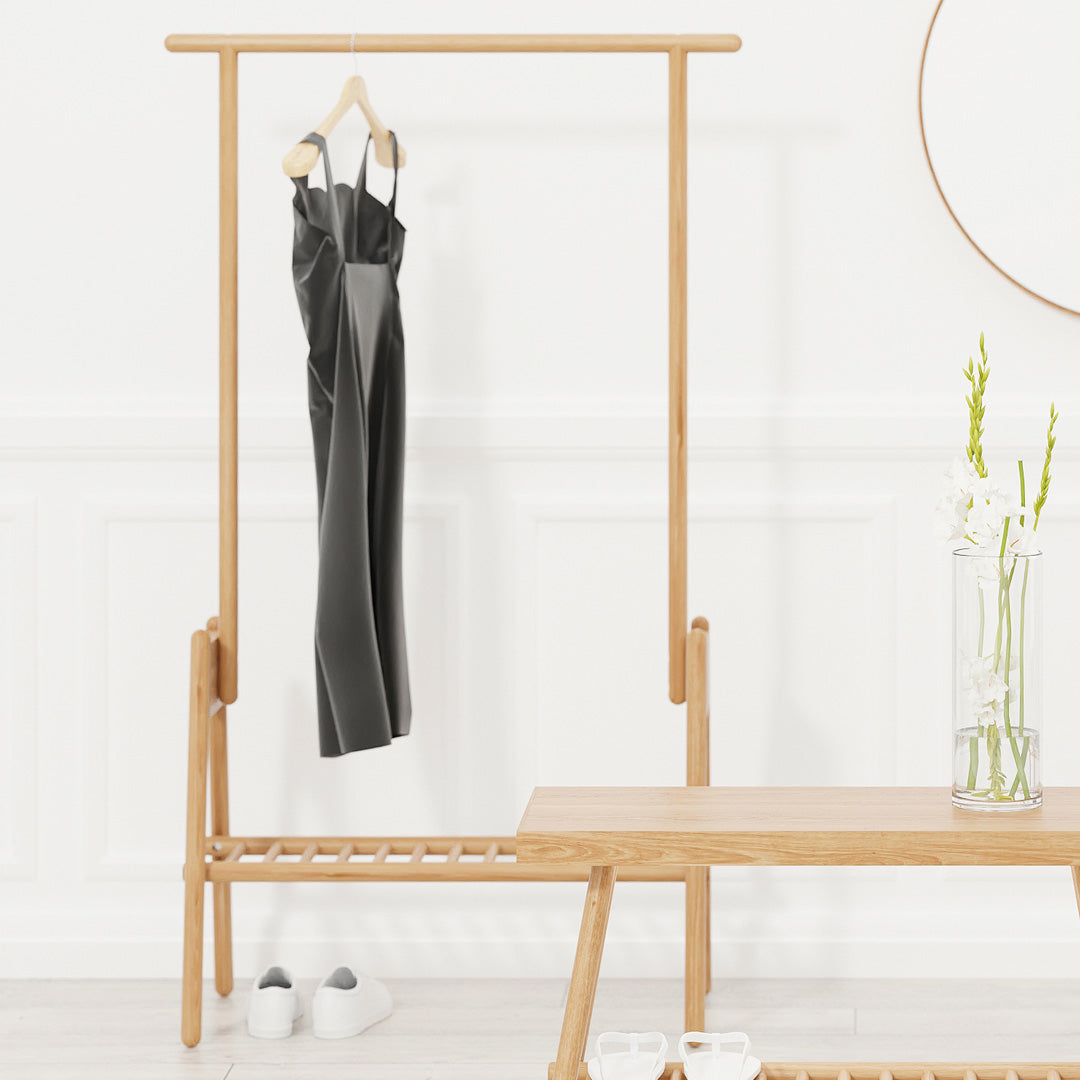 Natural Oak Hanging Rail – Lime Lace