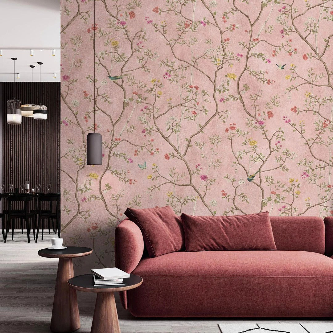 Onism Wallpaper - Dusty Pink – Lime Lace