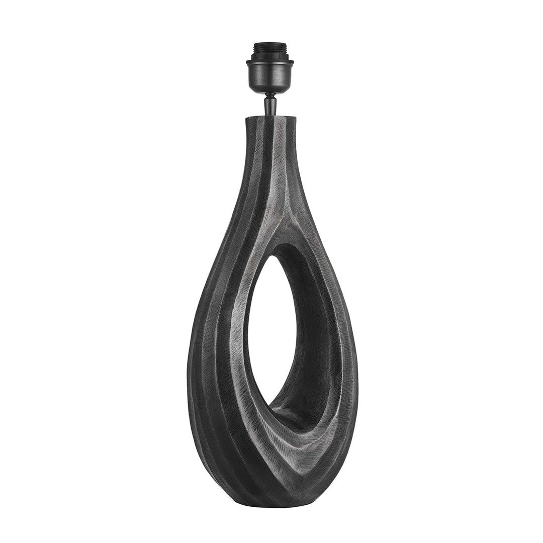 Ornate Ellipse Table Lamp - Pewter – Lime Lace