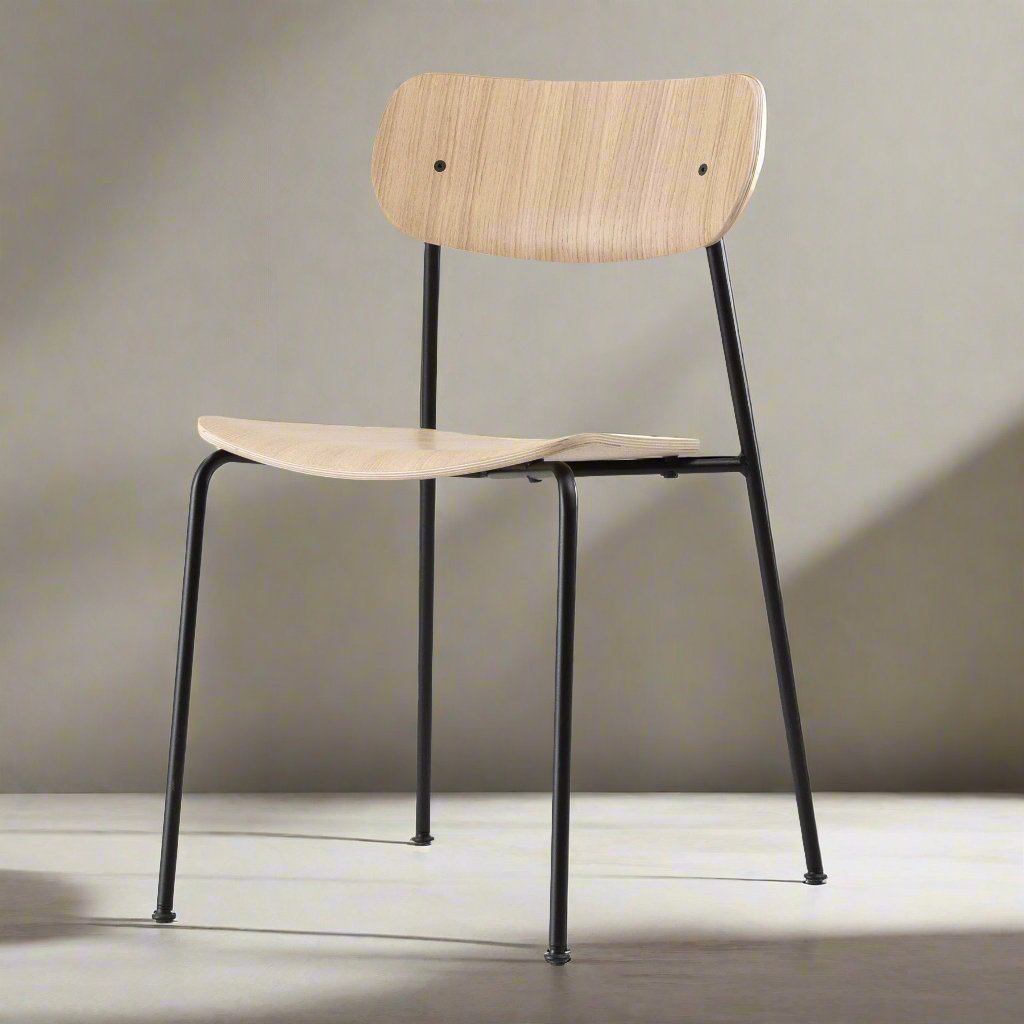 Otis Tube Dining Chair - Oak – Lime Lace