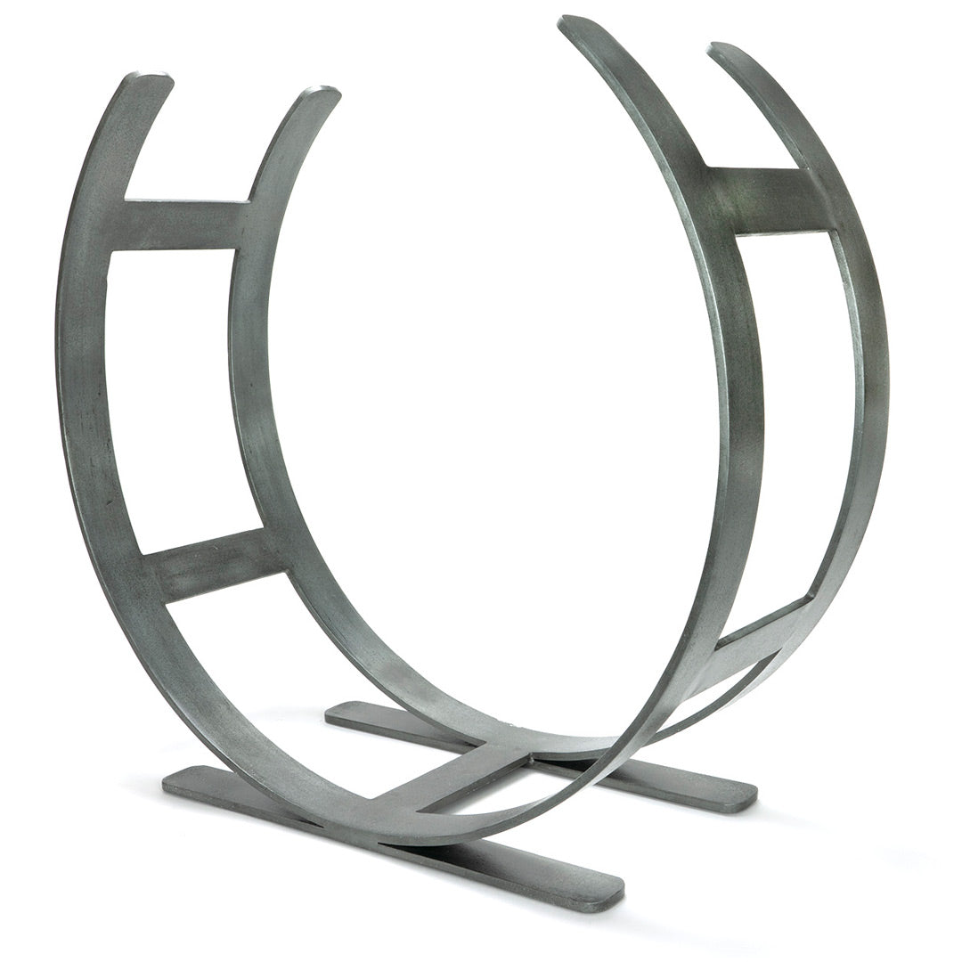 Pewter Curved Log Holder – Lime Lace