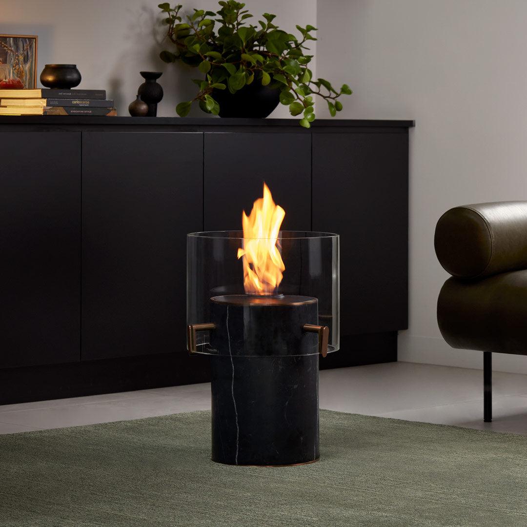 Pillar 3T Free Standing Bioethanol Fire - EcoSmart Fire – Lime Lace
