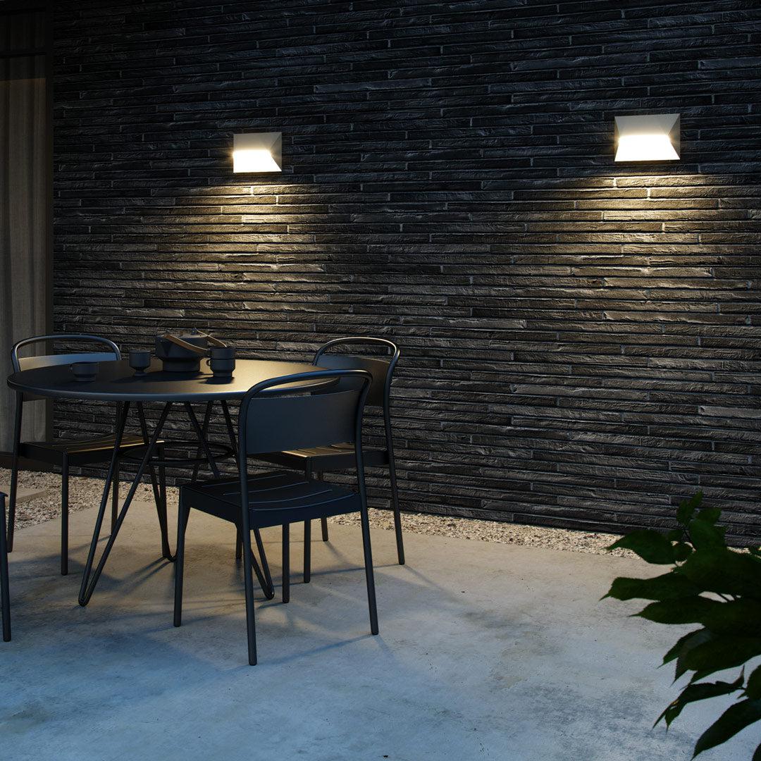 Pontio 27 Outdoor Wall Light - Sanded - Nordlux – Lime Lace