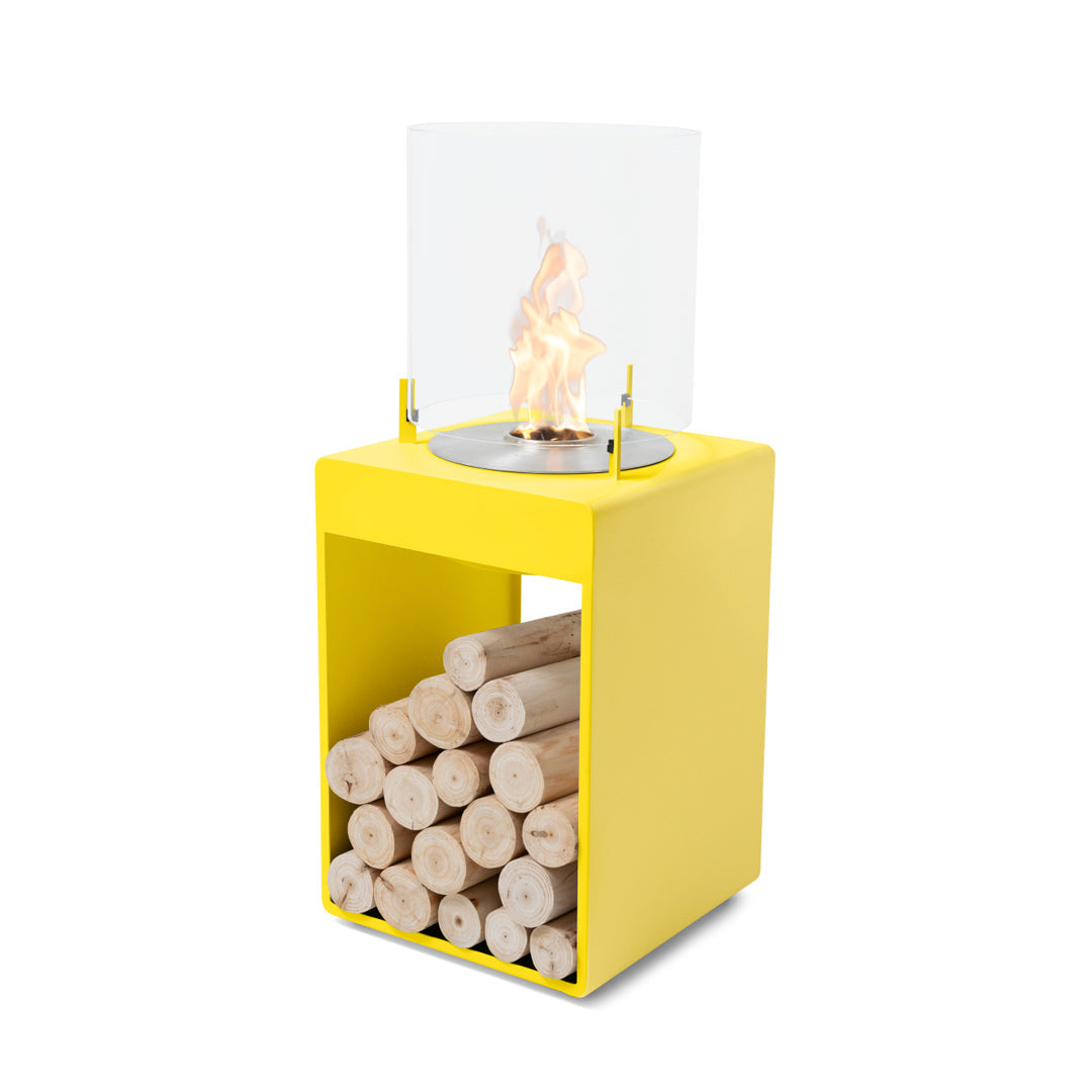 Pop 3T Free Standing Bioethanol Fire - EcoSmart Fire – Lime Lace