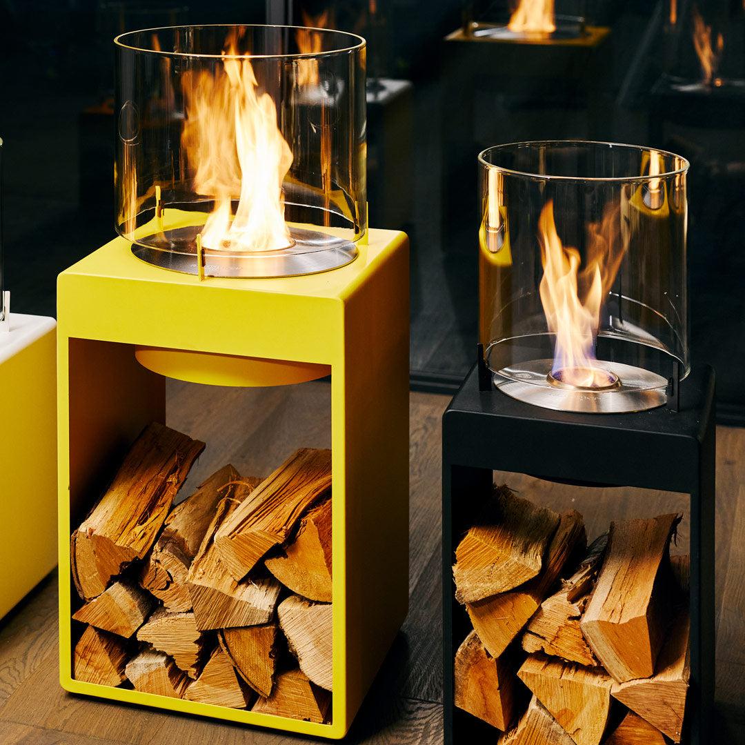 Pop 3T Free Standing Bioethanol Fire - EcoSmart Fire – Lime Lace