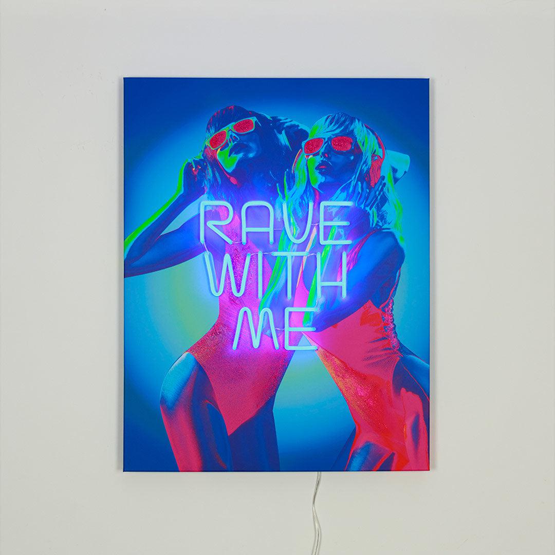 Rave with Me - LED Neon Artwork – Lime Lace