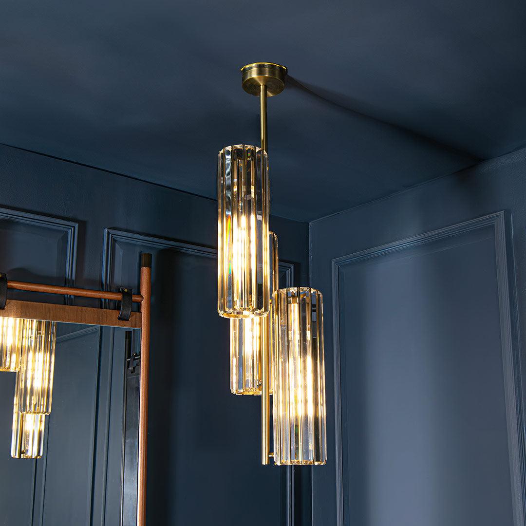 Reagan Triple Pendant Light – Lime Lace