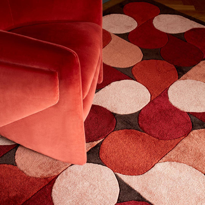 Red Romy Jive Rug – Lime Lace