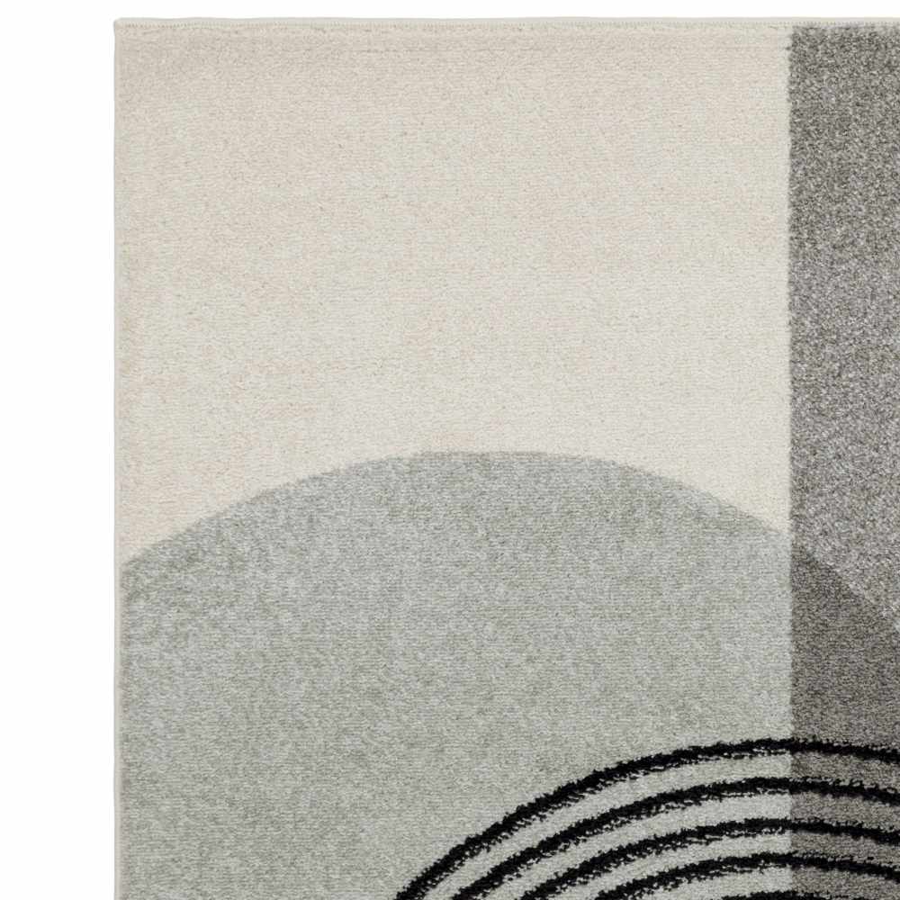 Retro Geometric Rug - Grey – Lime Lace