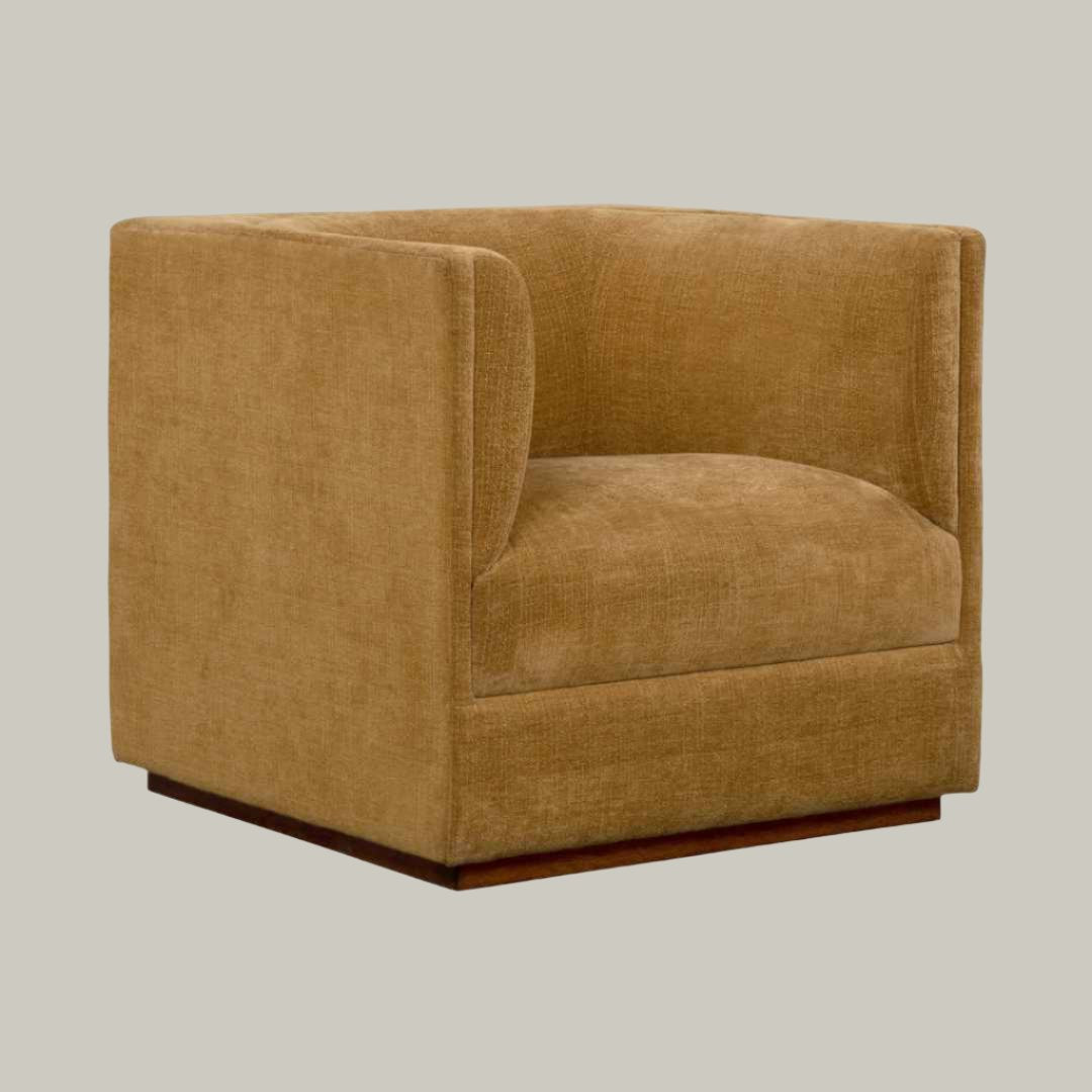 Richlin Chenille Straw Armchair - RV Astley – Lime Lace Ltd