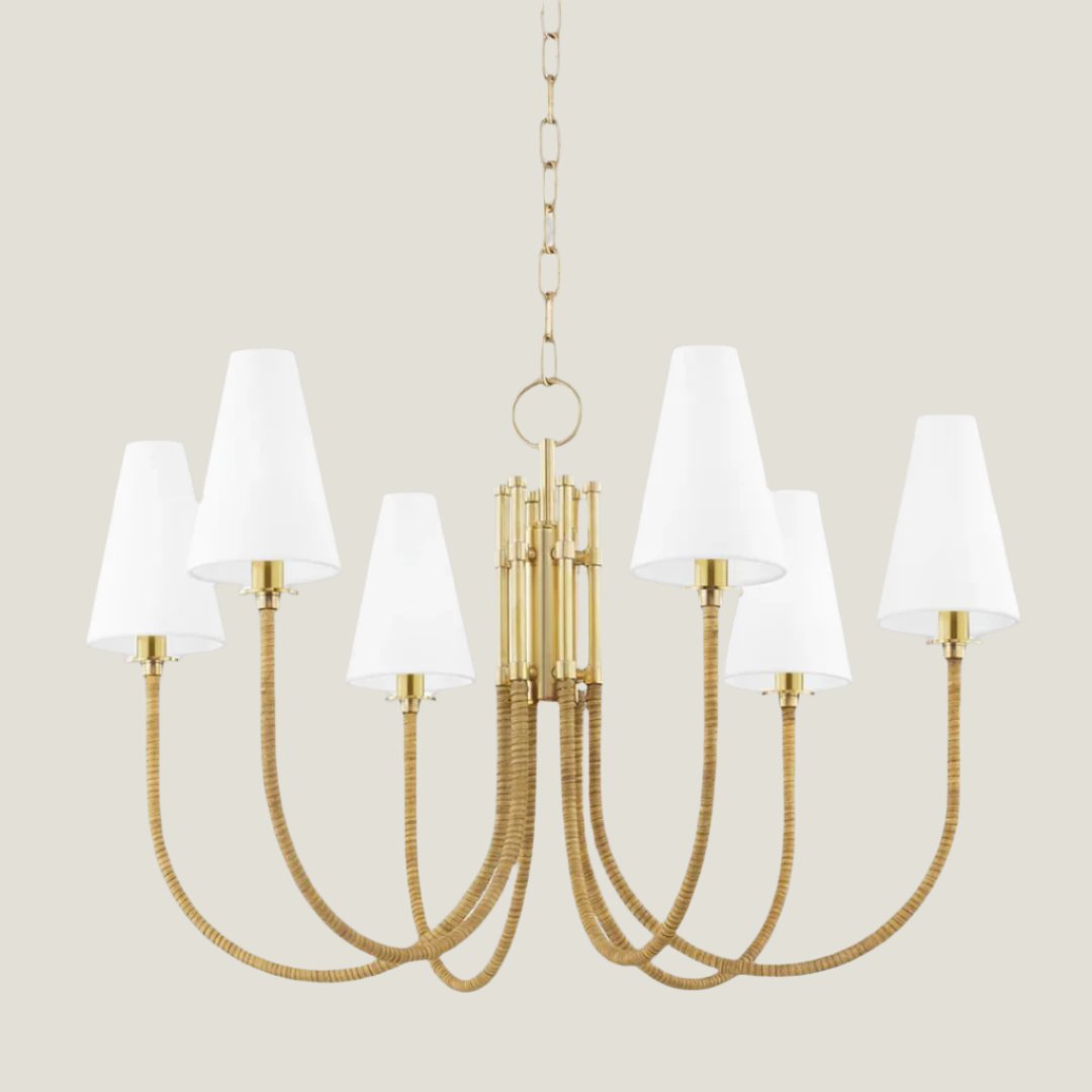 Ripley Aged Brass Chandelier - Hudson Valley Lighting – Lime Lace