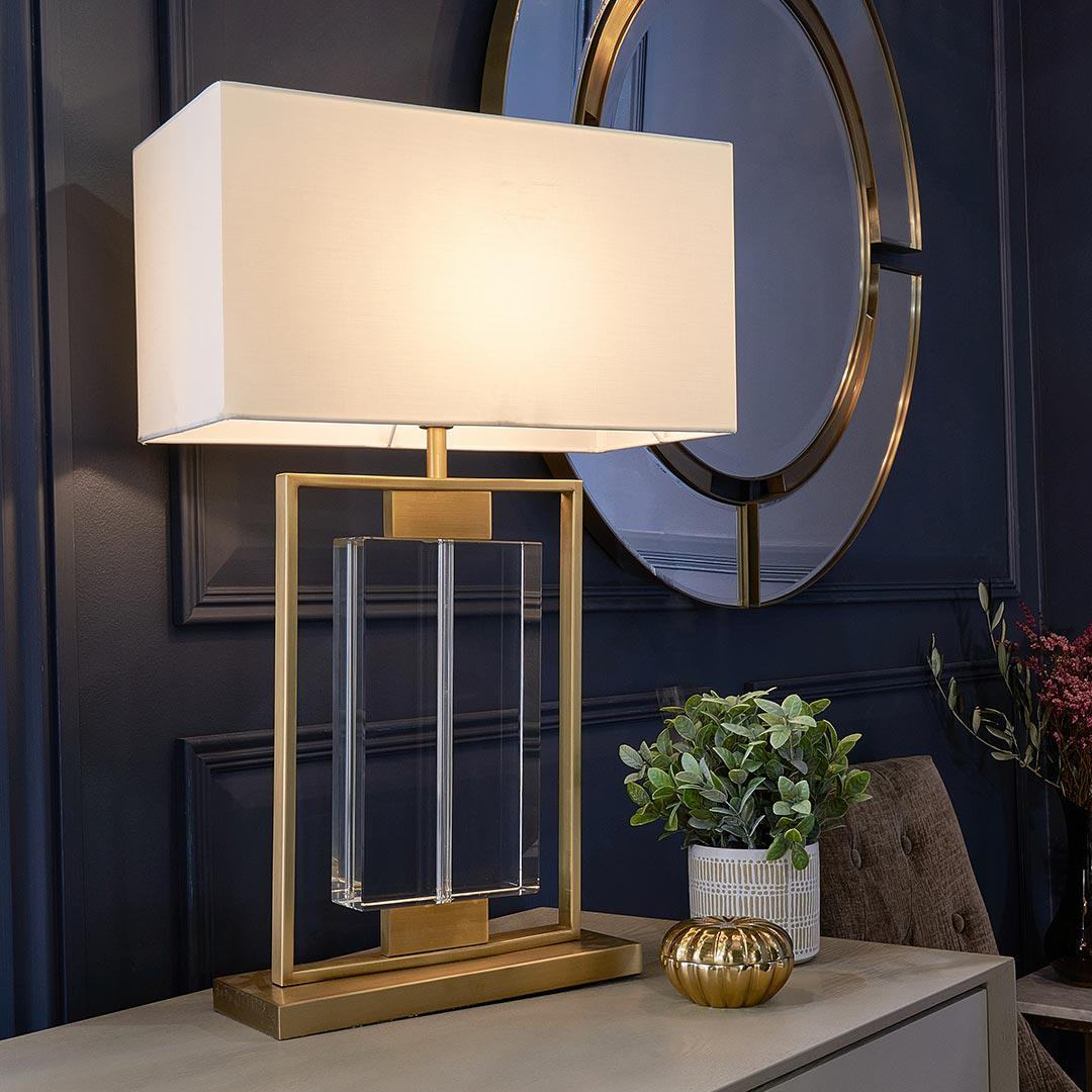 Ryston Table Lamp – Lime Lace