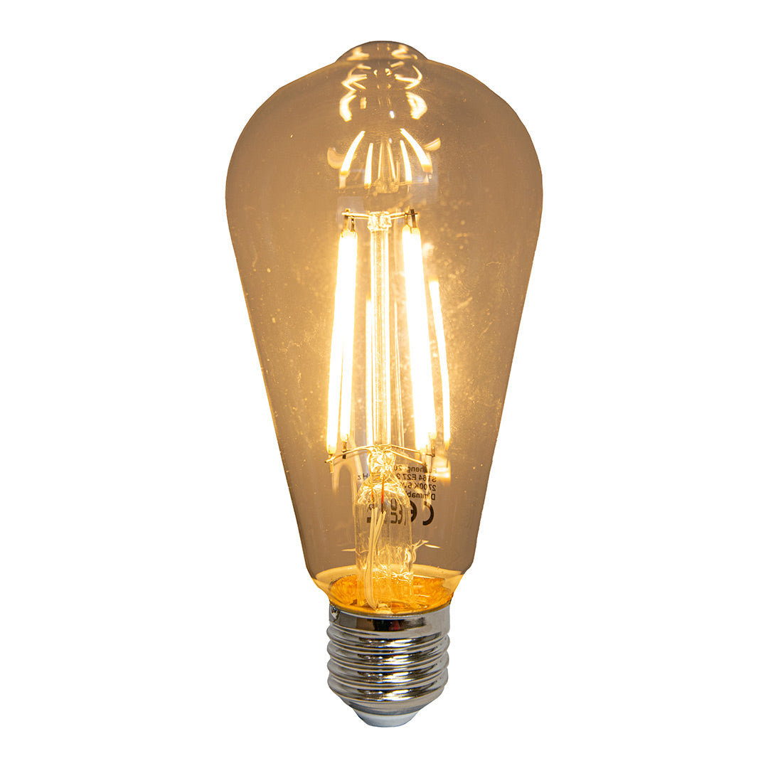 ST64 Straight Filament Bulb E27 240V 6W – Lime Lace