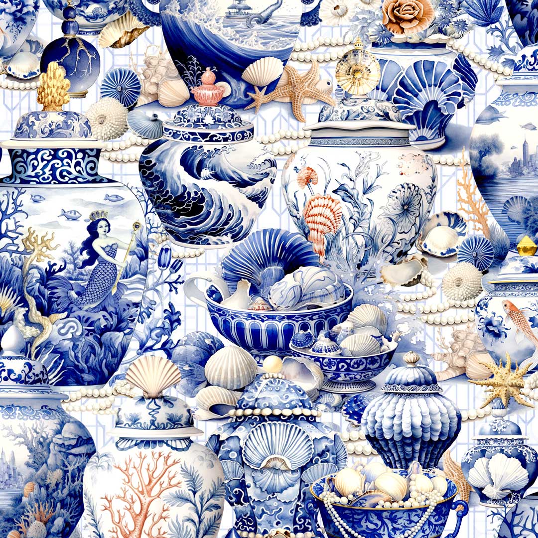 Secrets Of The Ginger Jars Wallpaper – Lime Lace