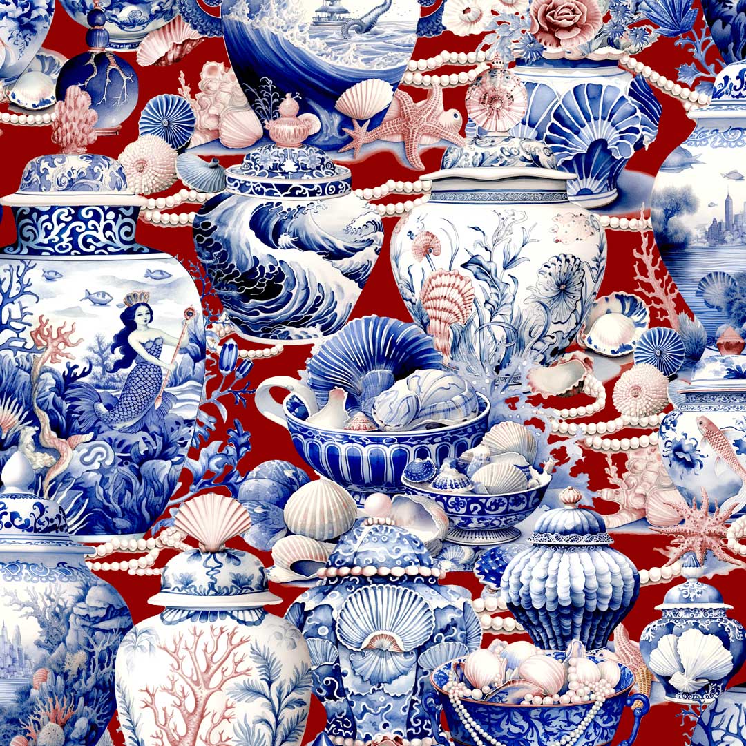Secrets Of The Ginger Jars Wallpaper – Lime Lace